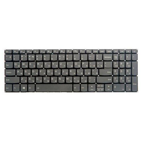 Клавиатура для ноутбука Lenovo IdeaPad 320-15ABR, 320-15IAP, 320-15AST, 320-15IKB, 320-15ISK, 330-15ARR, 330-15AST черная с подсветкой