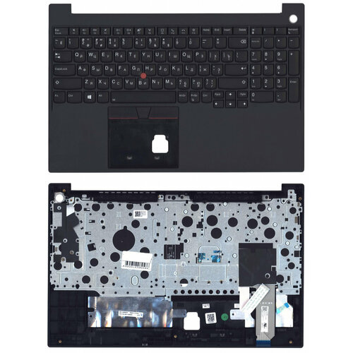 Клавиатура для Lenovo 5M11A36325 черная с черным топкейсом и подсветкой