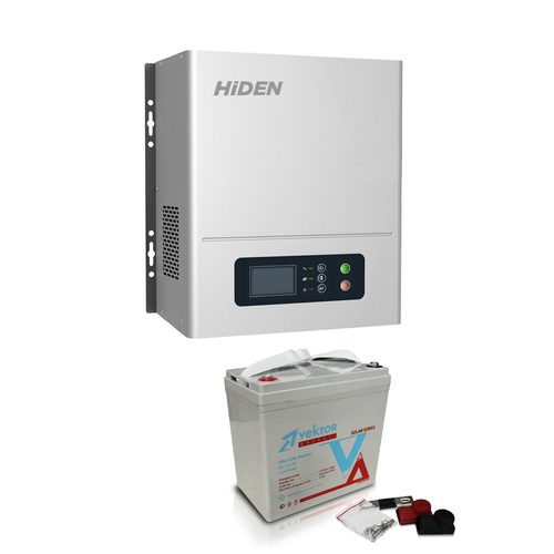 Инвертор Hiden Control HPS20-0312N + Аккумуляторная батарея Vektor GL 1255