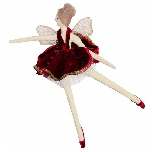 Due Esse Christmas Кукла на елку Фея - Балерина Джорджина 24 см, подвеска LN001116