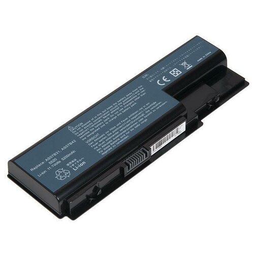 Аккумуляторная батарея АКБ для ноутбука Acer Aspire 5520, 5230, 5710, 5720, 5200mAh, 11.1V, AS07B31