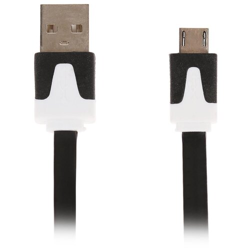 Кабель Luazon USB - microUSB, 1 м, черный