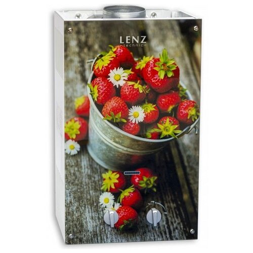 Проточный газовый водонагреватель Lenz Technic 10L BERRY, разноцветный