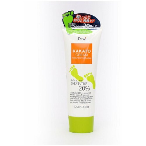 Kumano Deve Kakato Cream Крем для пяток смягчающий с маслом Ши 100гр