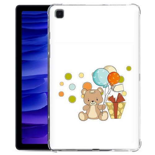 Чехол задняя-панель-накладка-бампер MyPads медвеженок с подарком для Samsung Galaxy Tab A7 10.4 SM-T500 (2020)/Samsung Galaxy Tab A7 10.4 SM-T500/T505 (2020) противоударный