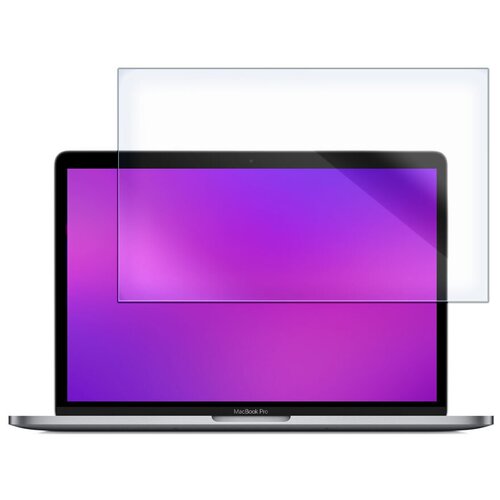 Стекло защитное гибридное Krutoff для Apple Macbook Pro 13 (2018)