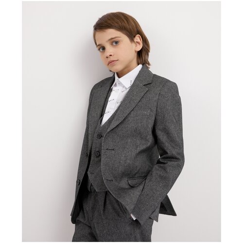  пиджак Gulliver, размер 122, серый