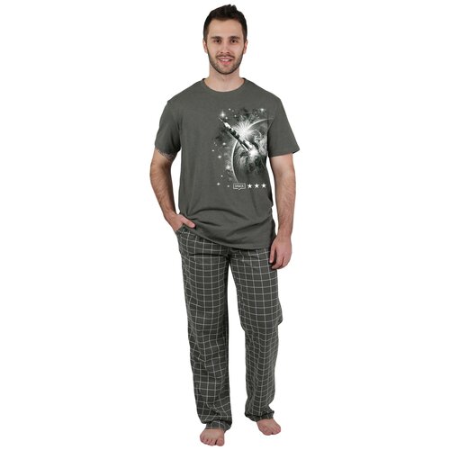 Пижама Оптима Трикотаж, размер 50, хаки