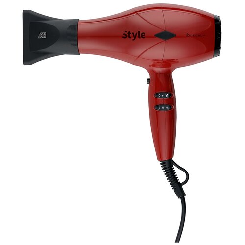 Фен DEWAL PRO 03-111 Pro Style, red