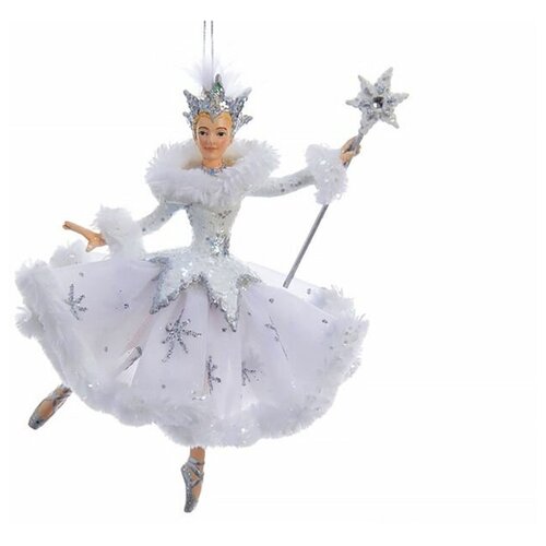 Kurts Adler Елочная игрушка Балерина Снежная Королева 17 см, подвеска C9256