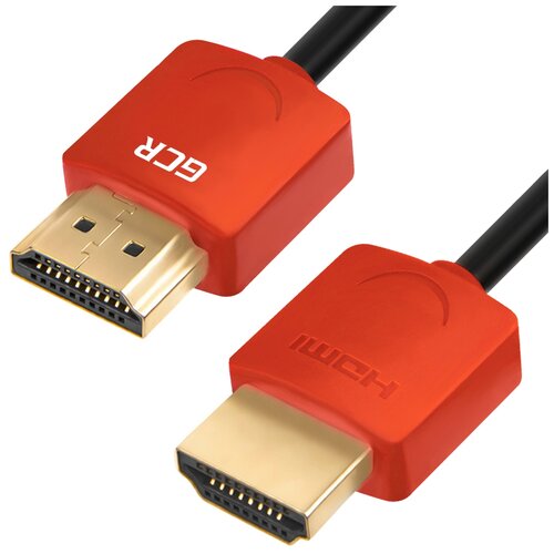 Кабель GCR HDMI - HDMI (GCR-HM502), 2 м, 1 шт., красный/черный