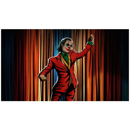 Постер / Плакат / Картина Джокер - Выступление 50х70 см в подарочном тубусе