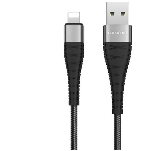 Кабель USB - Apple lightning Borofone BX32 Munificent, 25 см, Чёрный