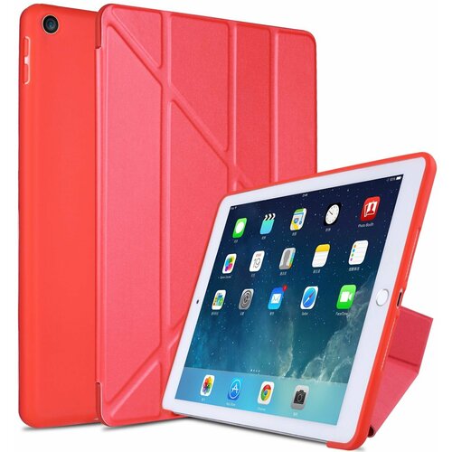 Чехол iPad 7 (2019) / 8 (2020) / 9 (2021) 10.2" с охлаждением Y-cложение красный