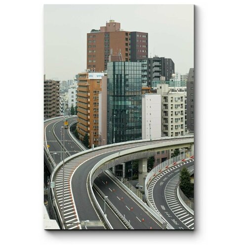 Модульная картина Жилые многоэтажки Токио 60x90