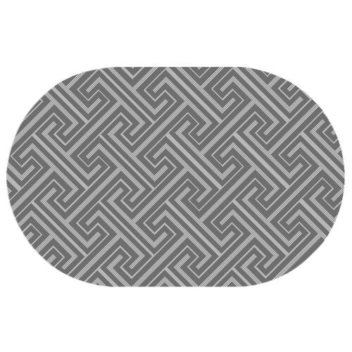 Ковер-циновка Люберецкие ковры Эко 77012-37 овальный, 0,5 x 0,8 м