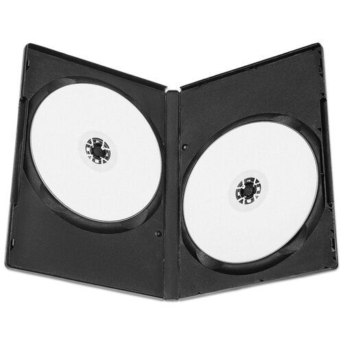 Коробка DVD Box для 2 дисков, 14мм черная, упаковка 50 шт.