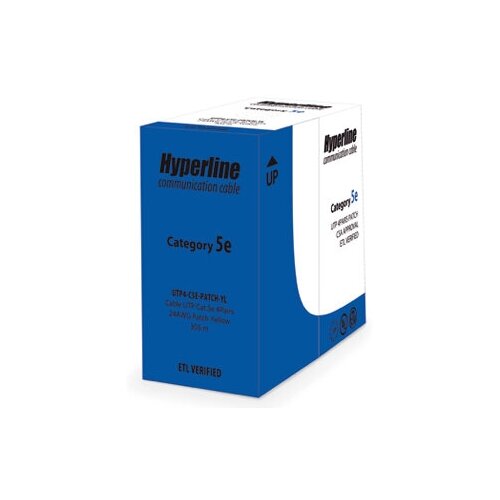 Hyperline UUTP4-C5E-P24-IN-LSZH-RD-100