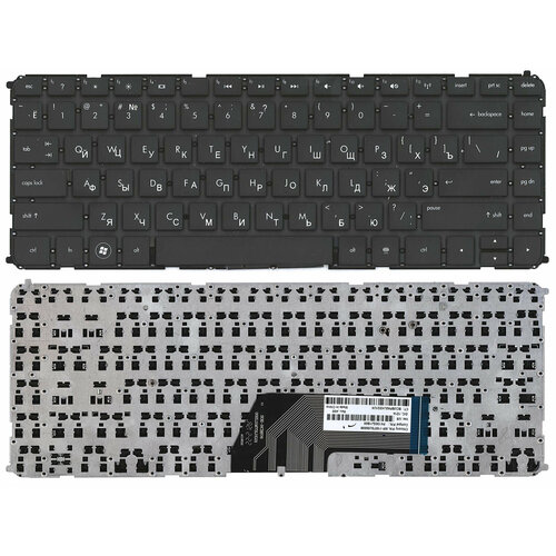 Клавиатура для ноутбука HP ENVY Sleekbook 4-1151er черная без рамки