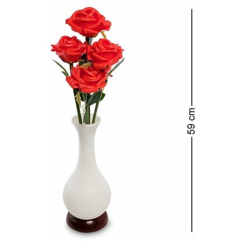 Розы в вазе с LED-подсветкой LP-04 113-502470