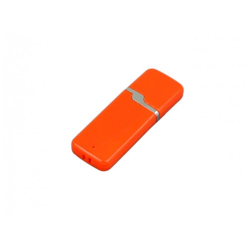 Промо флешка пластиковая с оригинальным колпачком (64 Гб / GB USB 3.0 Оранжевый/Orange 004 Вентер Venter S413)
