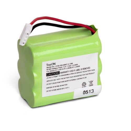 Аккумулятор TopOn для робота-пылесоса Mint 4200 4205 Dirt Devil EVO M678 7.2V 1500mAh Ni-MH. PN: GPHC152M07