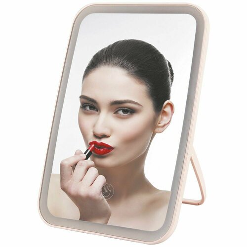 Зеркало для макияжа с подсветкой Viconte настольное косметическое, 3 режима работы освещения