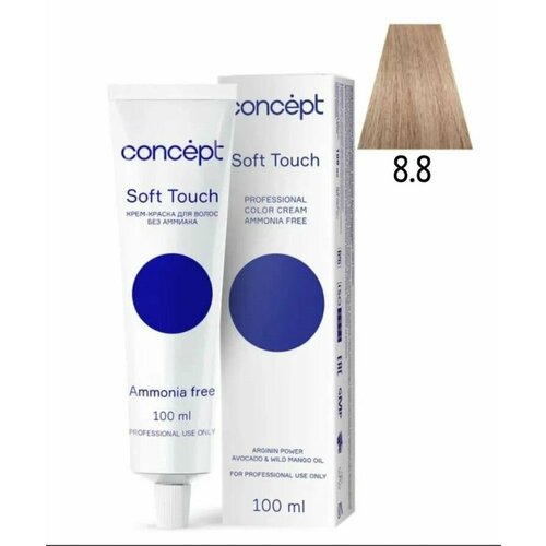 Concept Краска-крем для волос безаммиачная Soft Touch Ультра Светлый блондин перламутровый, 100мл