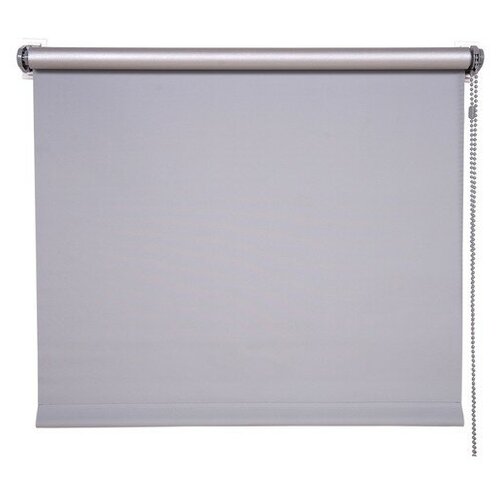 Рулонная штора «Блэкаут», 120х160 см, цвет стальной 4862143