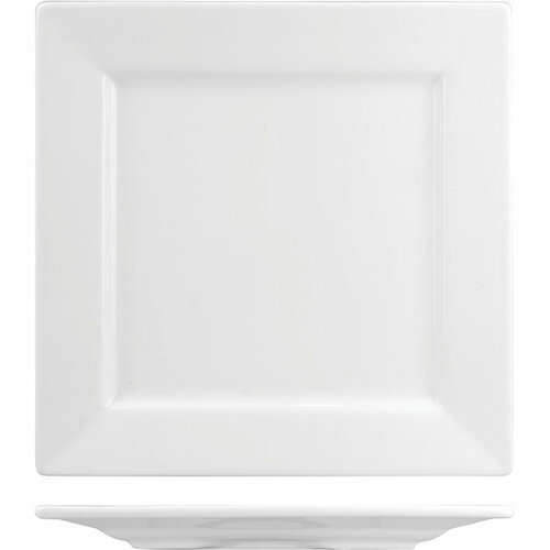 Тарелка квадратная "Кунстверк", 6 шт, фарфор, диаметр 19 см