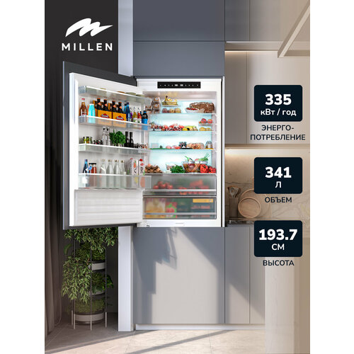 Встраиваемый двухкамерный холодильник MBI 193.7D