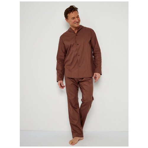 Пижама  Малиновые сны, размер 56, коричневый