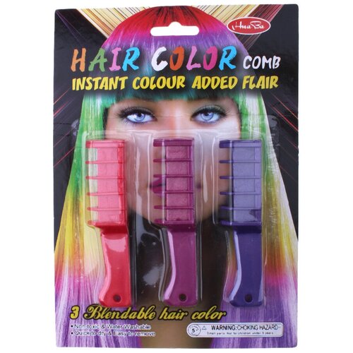 Мелки для волос с насадкой, набор 3 цвета