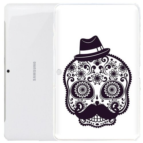 Чехол задняя-панель-накладка-бампер MyPads разрисованный скелет для Samsung Galaxy Tab 2 10.1 P5100/P5110 противоударный