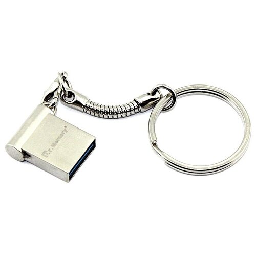 Флешка USB Dr. Memory mini 16Гб, USB 3.0, серебристый