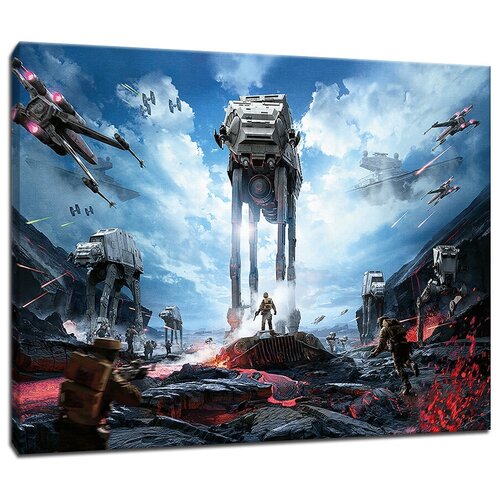Картина Уютная стена "Арт к компьютерной игре Battlefront" 80х60 см
