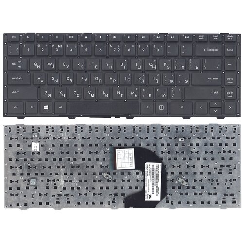 Клавиатура для ноутбука HP 675851-001 черная без рамки
