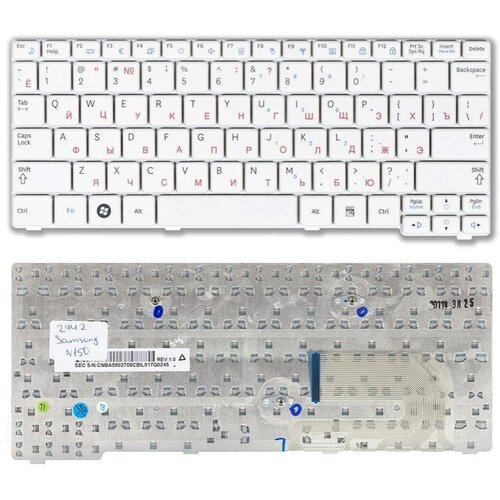 Клавиатура для ноутбука Samsumg N140-JA01 белая