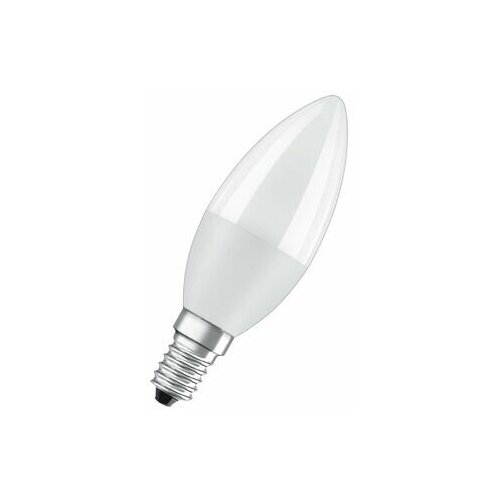 Лампа светодиодная LED 10 Вт E14 6500К 800Лм свеча 220 В (замена 75Вт) OSRAM | код 4058075579262 | LEDVANCE (7шт. в упак.)