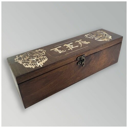 Коробка органайзер для чайных пакетиков из дерева с крышкой "моя геройская академия" - 31
