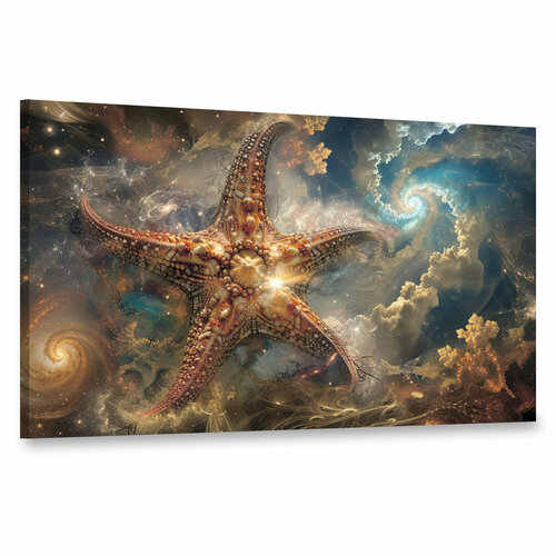 Интерьерная картина 100х60 "Сияние морской звезды"