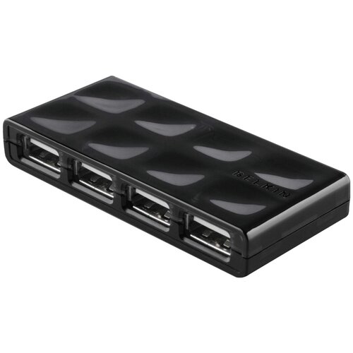USB-концентратор  Belkin USB 2.0 7-Port, F5U701cw, разъемов: 7, черный