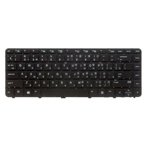 Клавиатура для ноутбука HP для Probook 430 G3, 430 G4, 440 G3, 445 G3, 440 G4, черная с рамкой, гор. Enter ZeepDeep