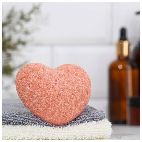 Добропаровъ Бомбочка для ванны "Сердце" с ароматом клубники, красная