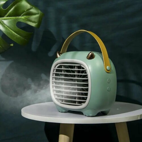 Супер красивый и удобный Настольный вентилятор с Увлажнителем воздуха / кондиционер мобильный охладитель воздуха / цвет белый