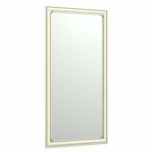 Зеркало 121Б белый, ШхВ 60х120 см, зеркала для офиса, прихожих и ванных комнат, горизонтальное или вертикальное крепление