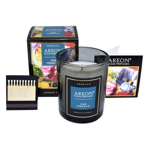 Ароматическая свеча Areon Premium 704-PC-06, Fine Tobacco