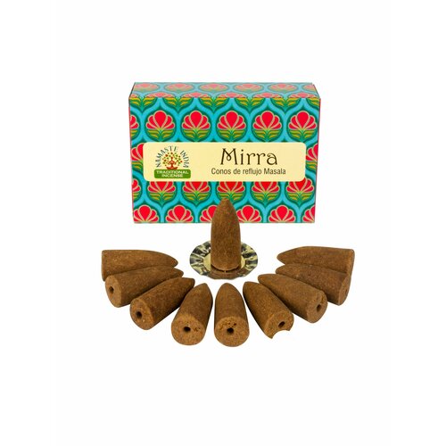 Благовония Orkay Мирра Mirra ароматические конусы стелющийся дым, 1 уп 10 шт, 35 г