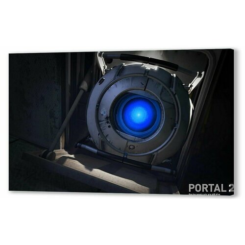 Плакат, постер на холсте Portal 2. Размер 60 х 84 см
