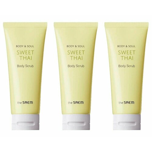 THE SAEM Скраб для тела Body & Soul Sweet Thai Body Scrub, 200 мл, 3 шт